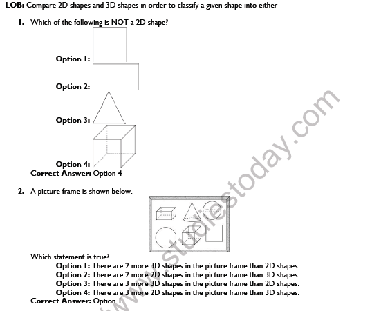 CBSE Class 8 Maths Visualising Solid Shapes Worksheet Set A